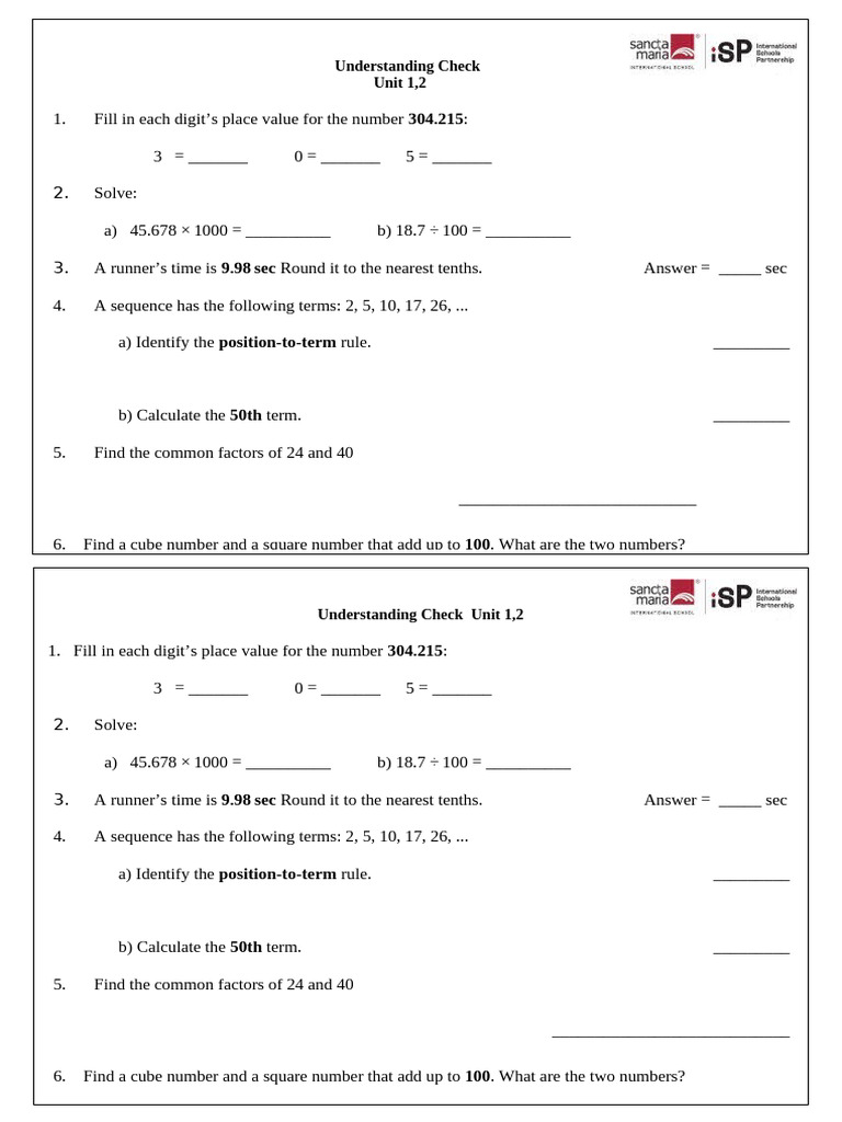 Understanding Check | PDF