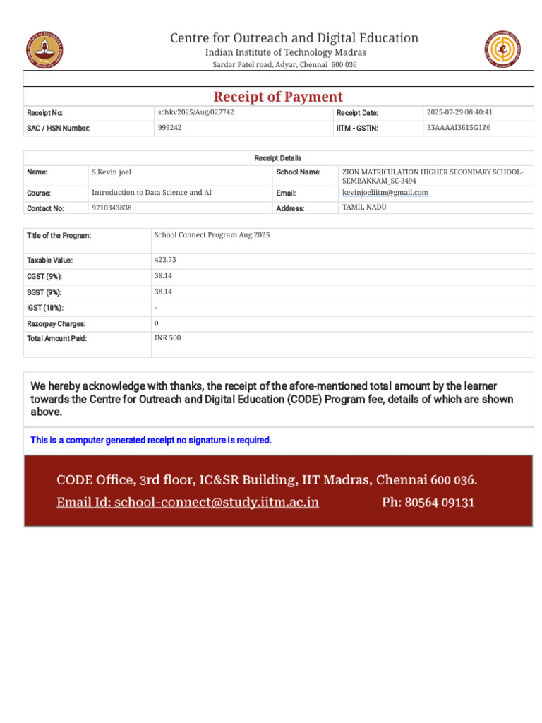 School Connect Program - CN For Class XI | PDF