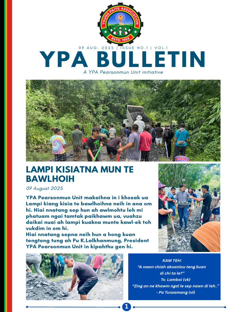 YPA Bulletin: Tangmai Festival 2025 | PDF