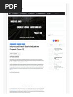 Project On Small Scale Industries | PDF | Sampling (Statistics ...