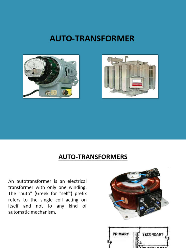 Autotransformer Overview and Applications | PDF | Transformer ...