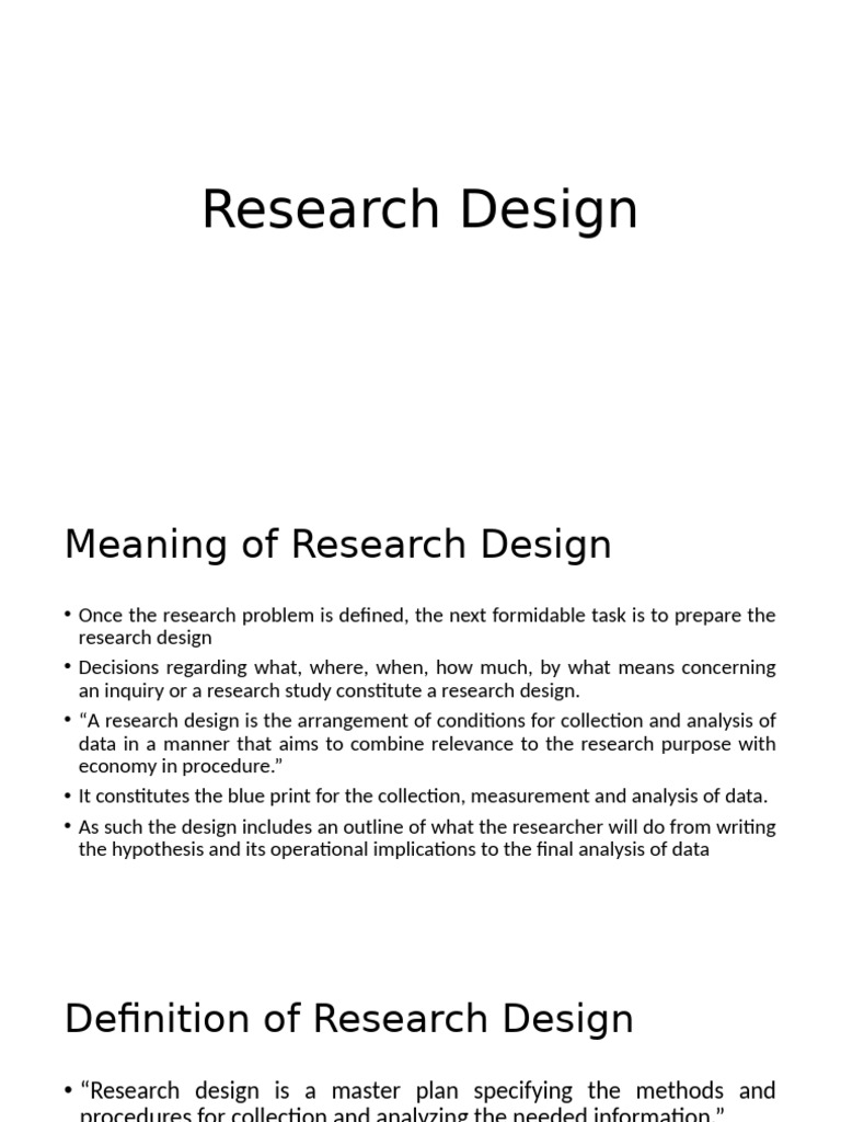 chapter 3 Research Design | PDF | Experiment | Dependent And ...