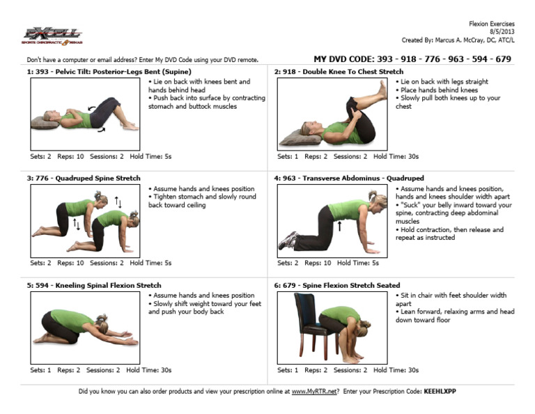 Back Stretches - Flexion LB | PDF | Anatomical Terms Of Motion | Abdomen
