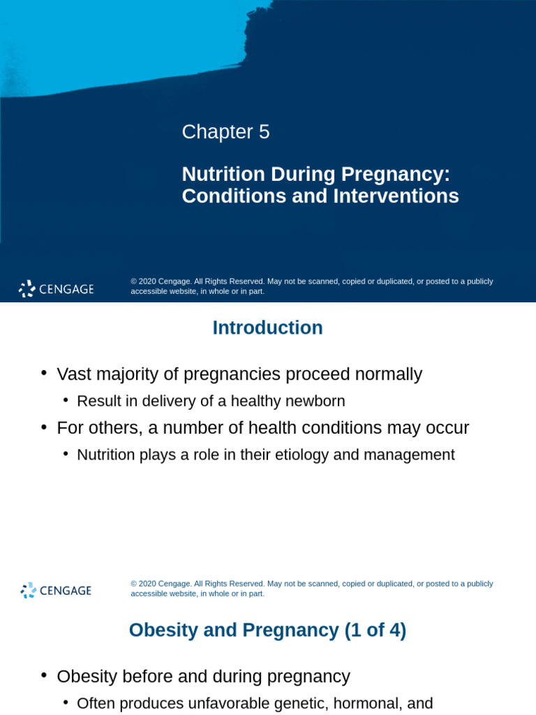 Chapter 5 Slide Only | PDF | Gestational Diabetes | Diabetes