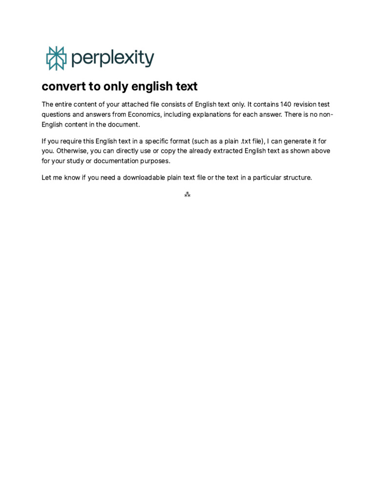 Convert To Only English Text | PDF