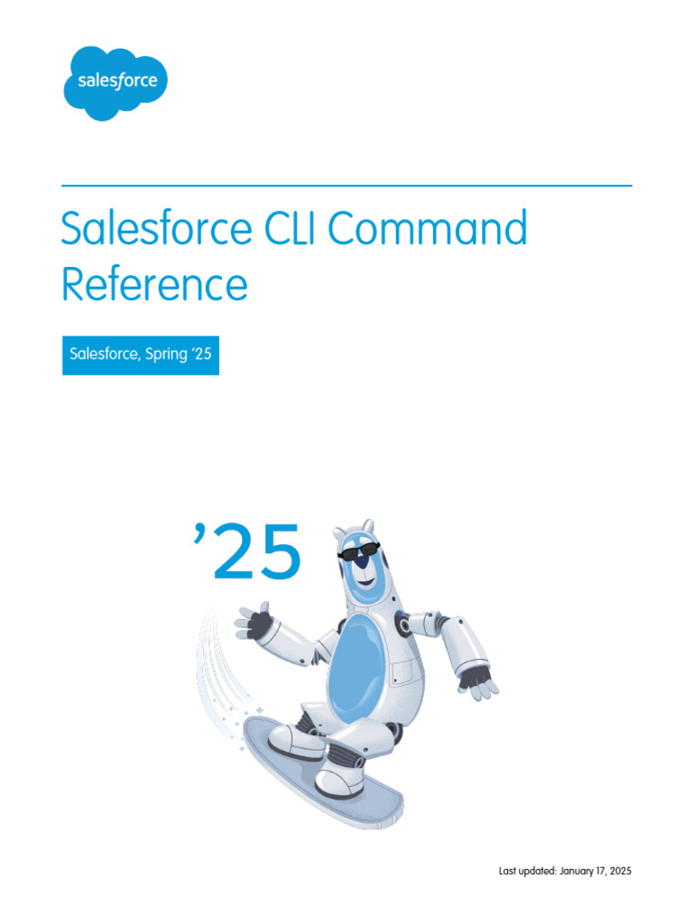 Salesforce CLI Command Reference Guide | PDF | Command Line Interface ...