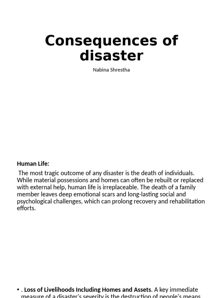 Physical Effects of Disasters on Society | PDF | Psychological Trauma
