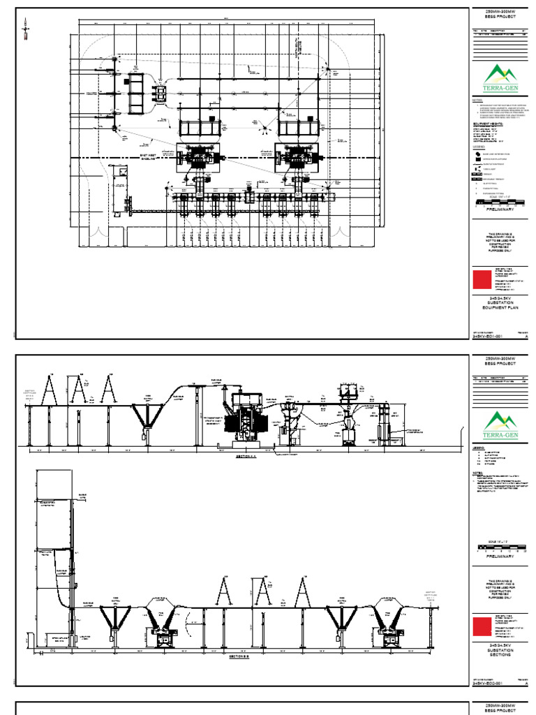 345/34.5KV Substation Equipment Plan | PDF | Electrical Components ...