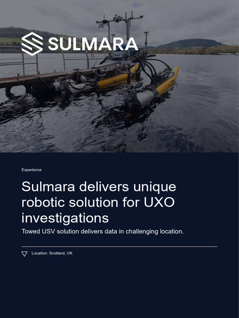 Sulmara's Innovative UXO Survey Solution | PDF