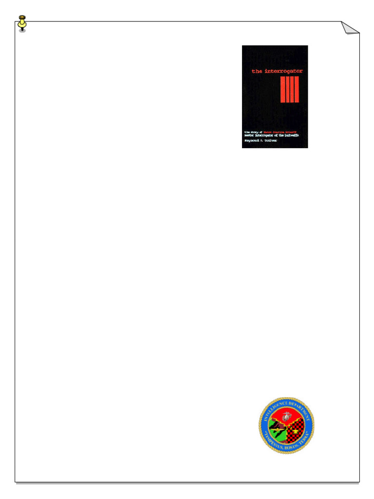 Hanns Scharff: Master Interrogator Insights | PDF