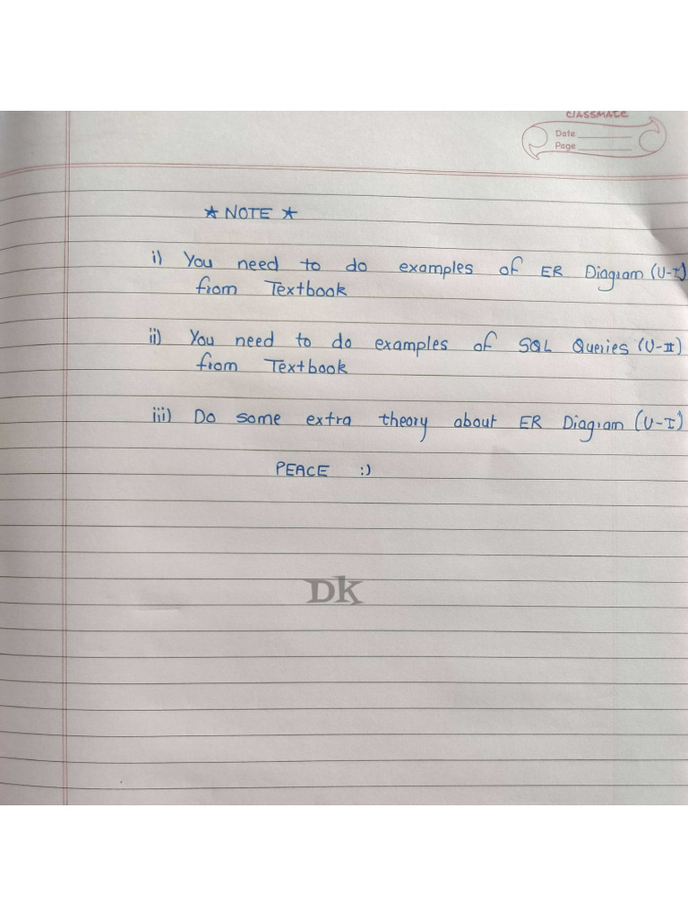 DBMS Insem Notes by Dk | PDF