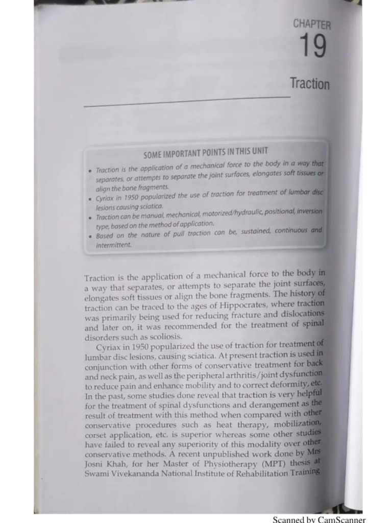 SPINAL TRACTION | PDF