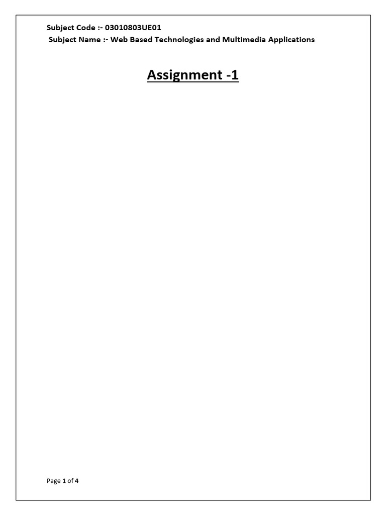 Assignment Question 1 and 2 | PDF | World Wide Web | Internet & Web