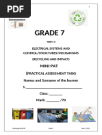 GR 7 Technology Term 3 Week 1 | PDF | Crane (Machine) | Manufactured Goods
