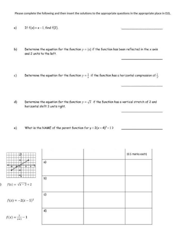 Chapter 1 Test Written Portion | PDF