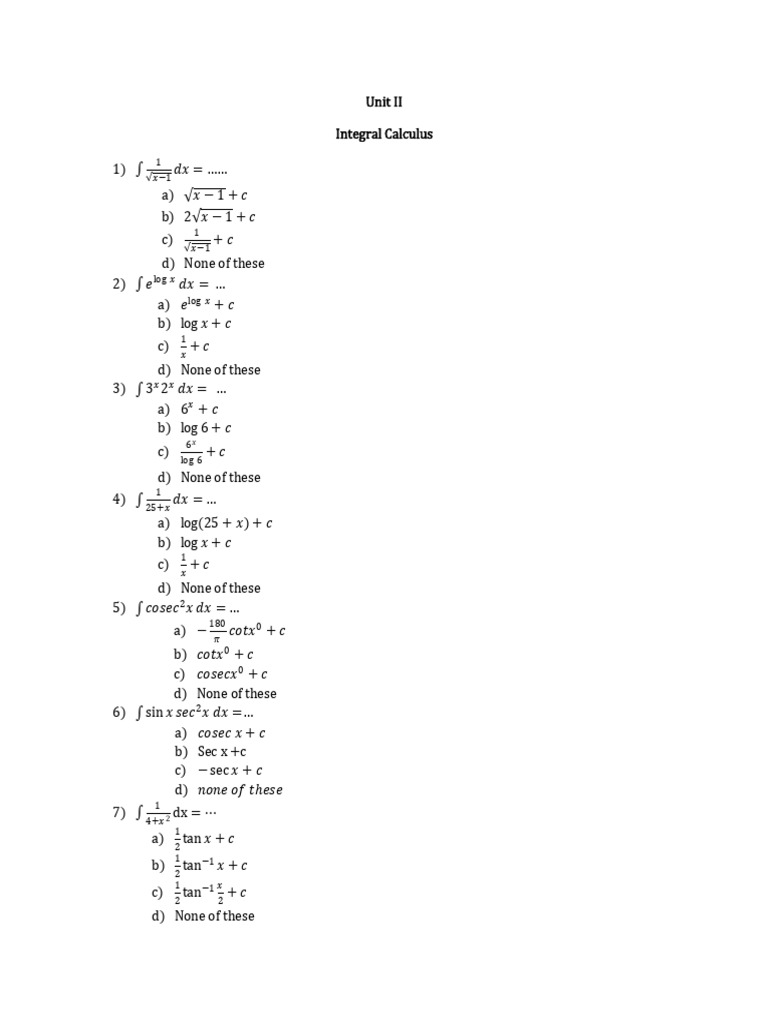 Integration by Parts: Examples & Solutions | PDF | Mathematics ...