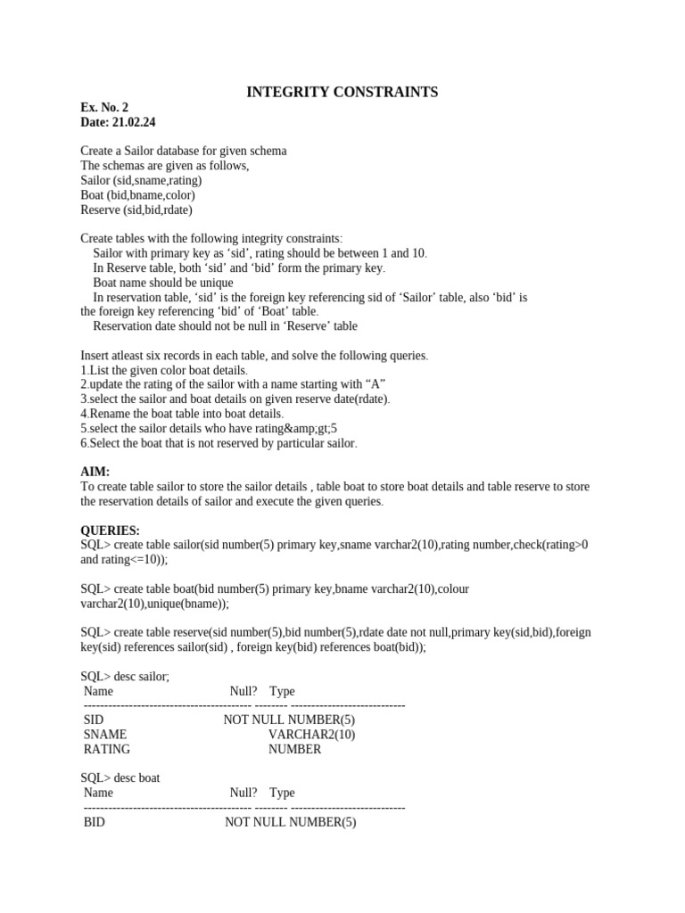 DBMS Assign 2 | PDF | Data Management | Information Technology Management