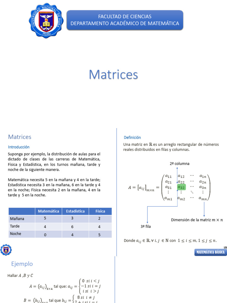 S12-MATRICES | PDF | Matriz (Matemáticas) | Álgebra
