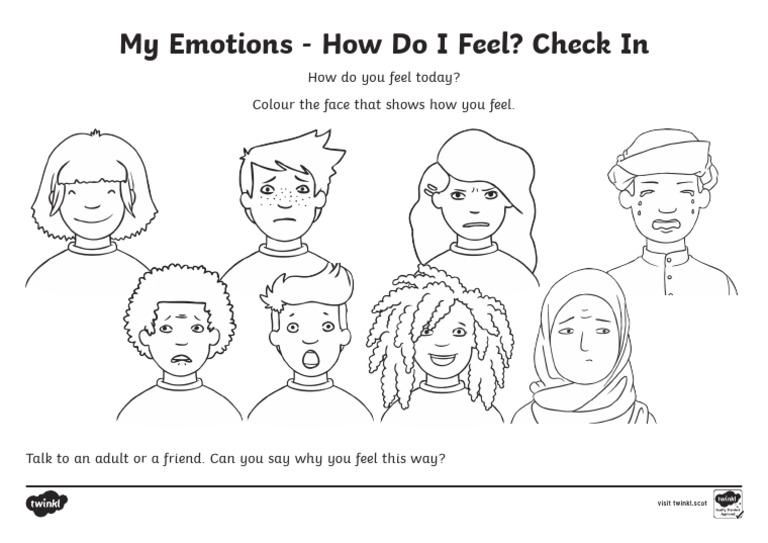 Emotions Check-In Activity for Kids | PDF