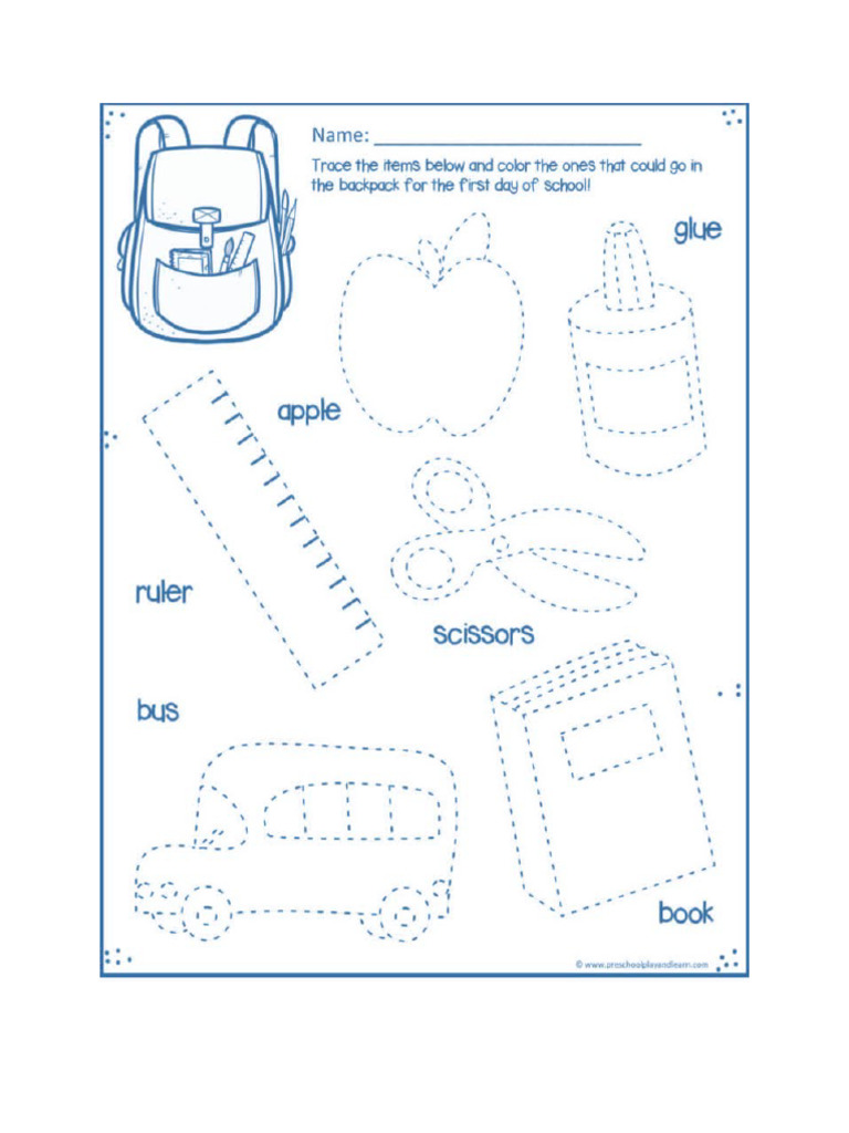 BACK To School Rules and Worksheets | PDF