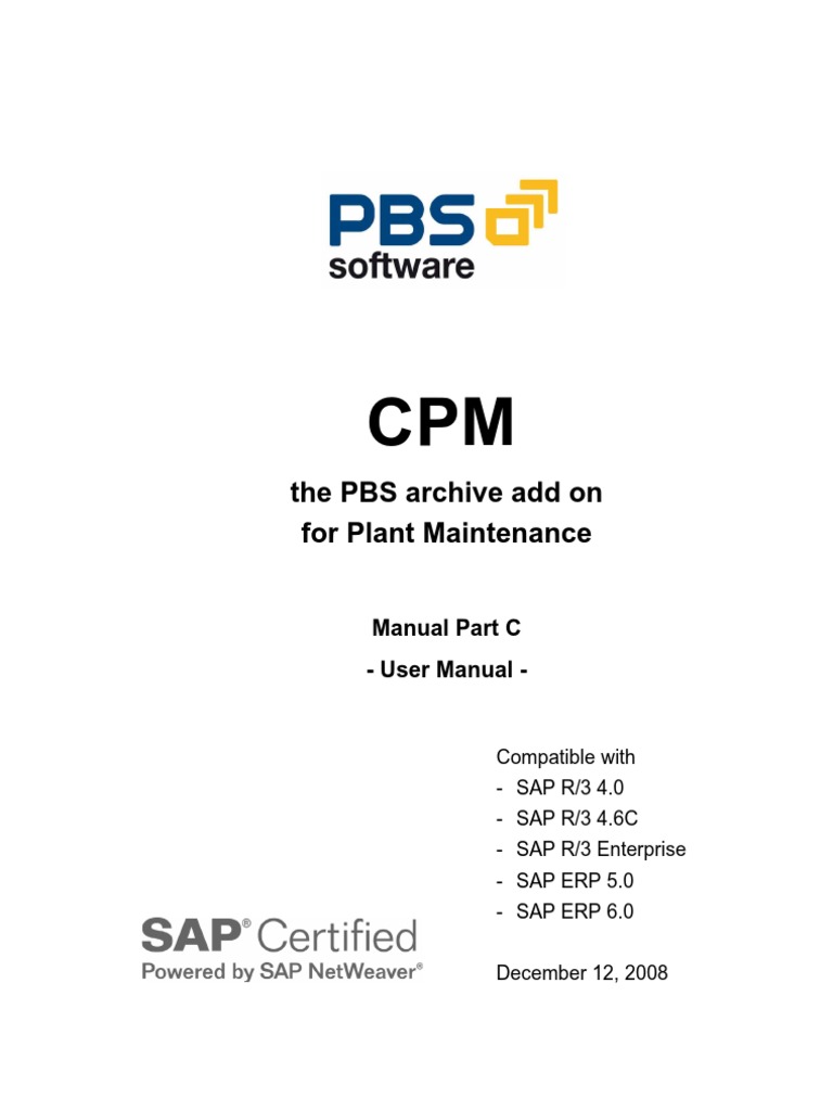 CPM - Sap | PDF | Sap Se | Database Transaction