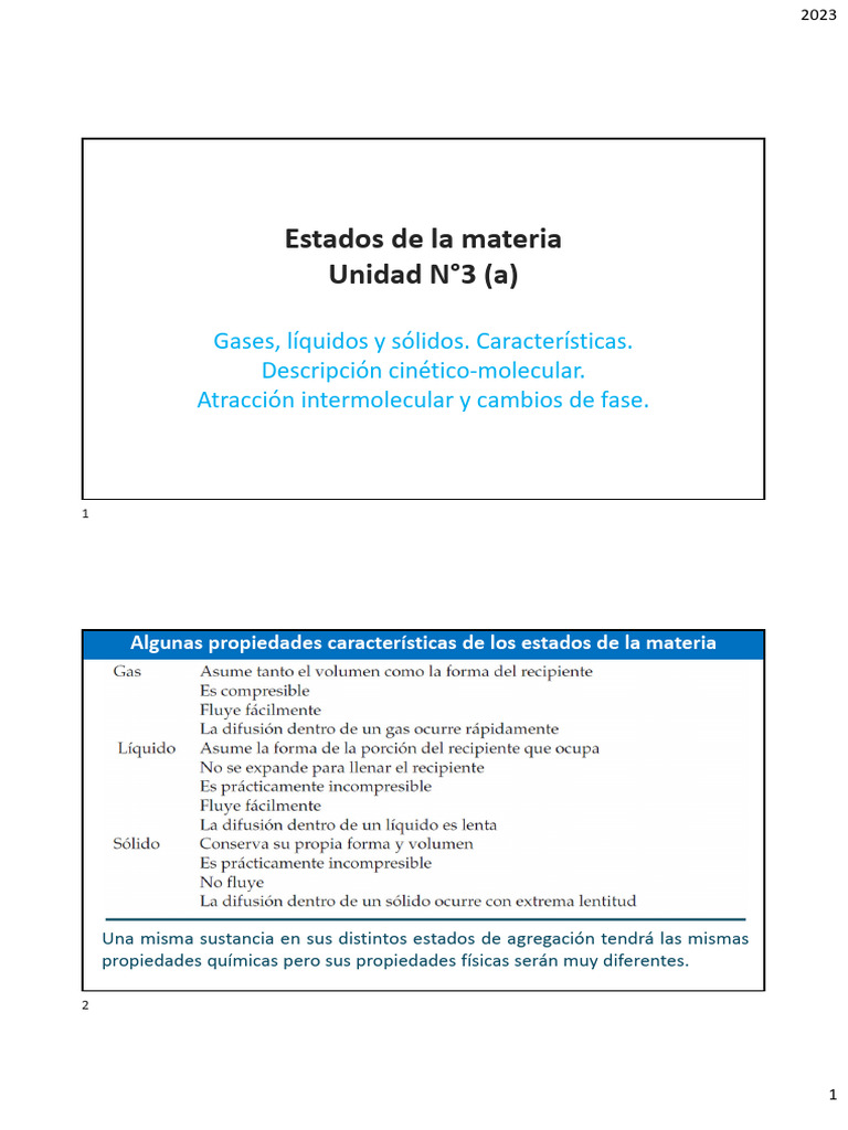 U3 Gases 2023 | PDF | Gases | Atmósfera