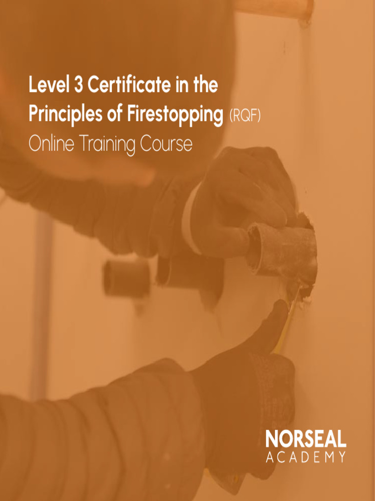 Level 3 Certificate in Principles of Firestopping (RQF) Prospectus ...