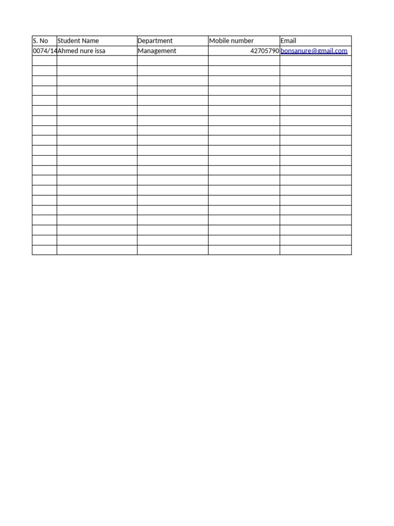 Internship Format | PDF