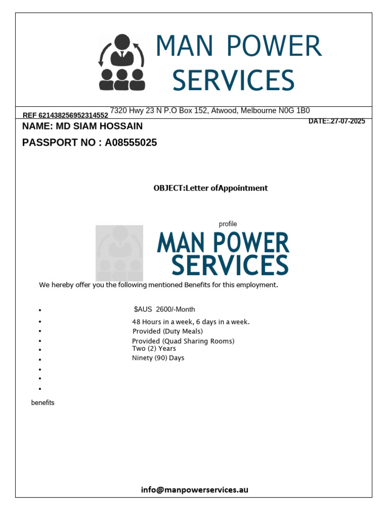 MD Chan Mia MAN POWER-1 | PDF | Employment | Legal Remedy