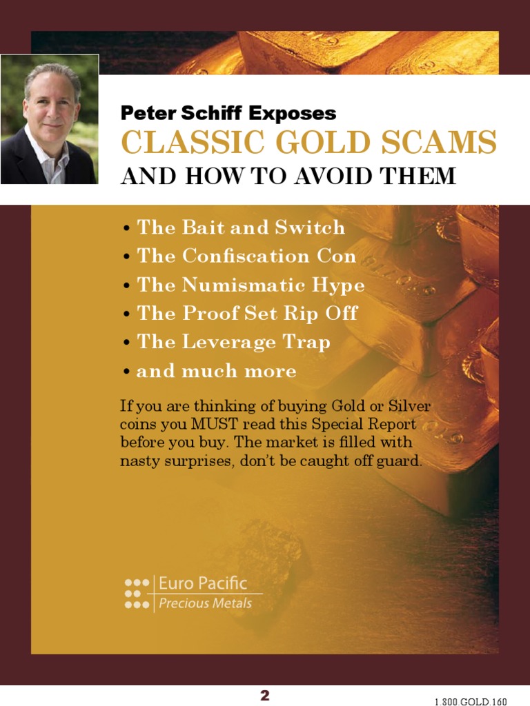 Peter Schiff - Gold Scams Report | PDF | Bullion | Coins