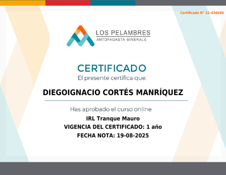 IRL Tranque Mauro | PDF