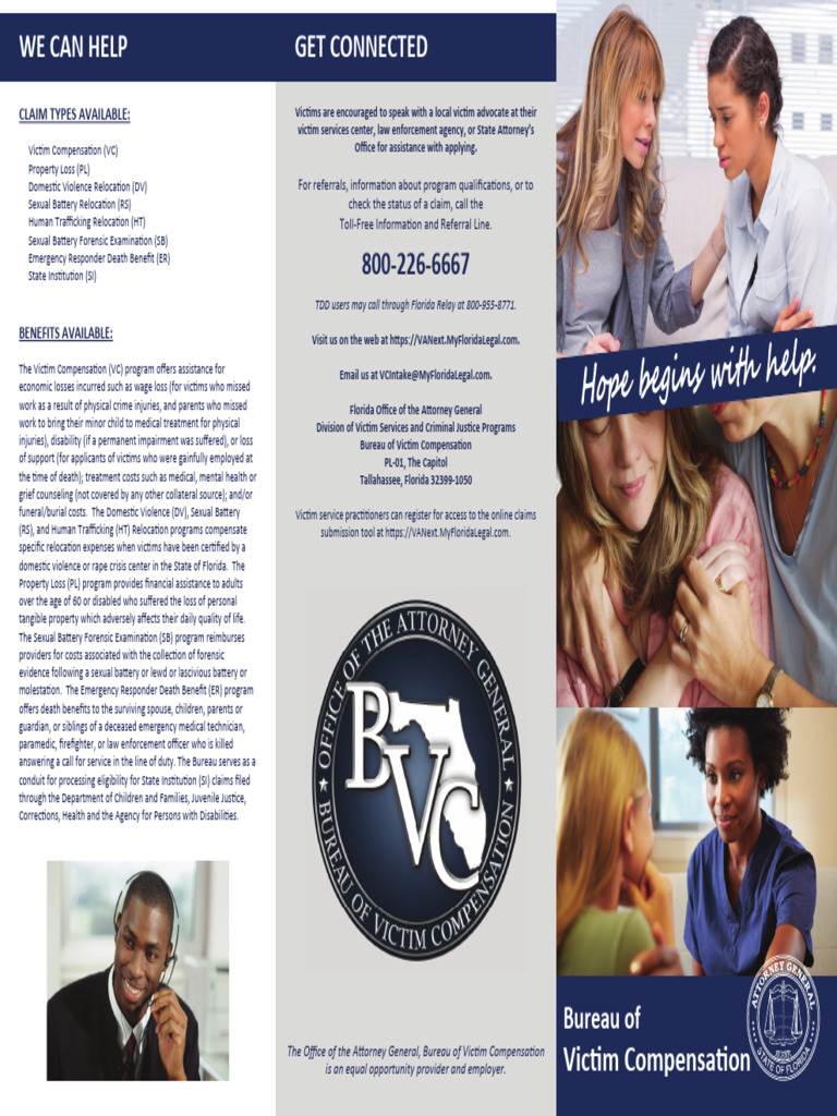 B VC Victim Compensation Brochure | PDF | Crimes | Crime & Violence