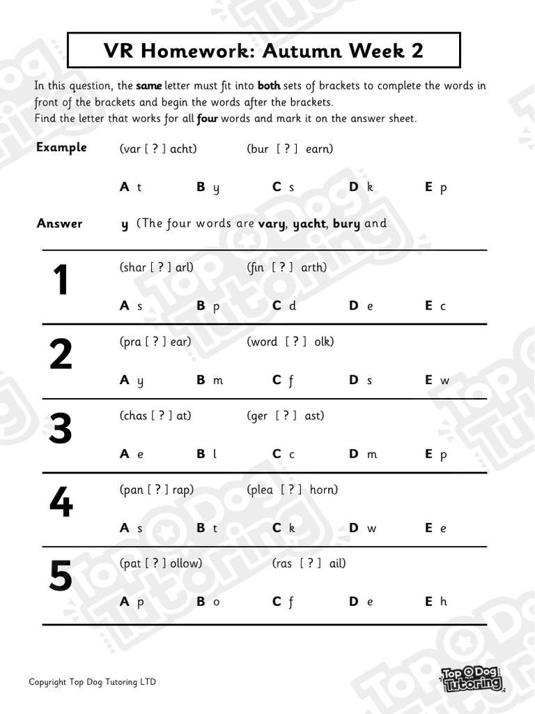 Week 2 VR Homework One Letter 4 Words | PDF