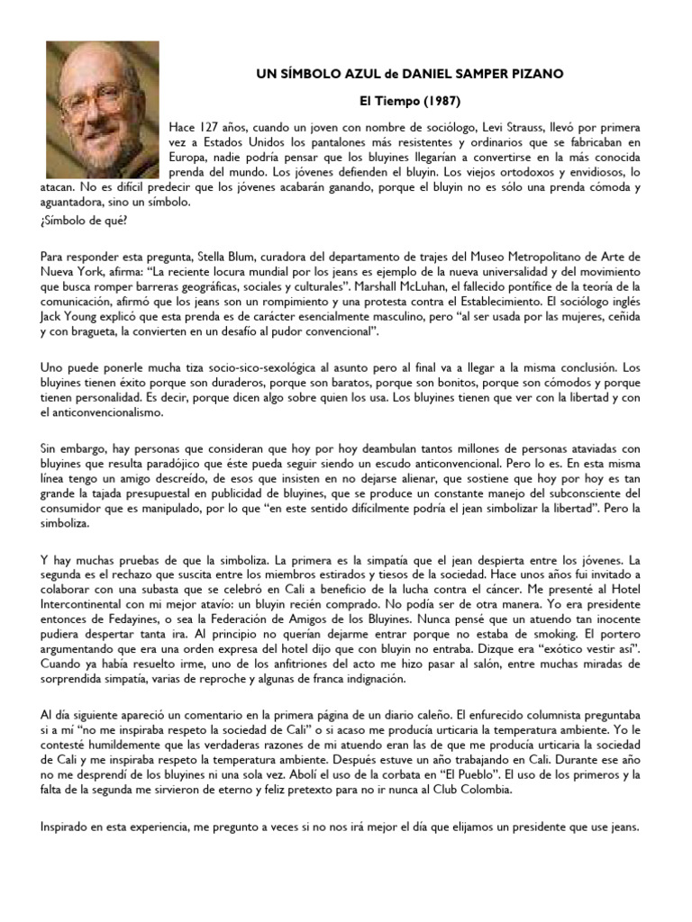 Samper, Simbolo Azul | PDF | Pantalones