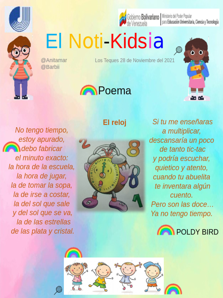 Periodico Infantil de Barbara y Ana - PPTM | PDF | Alimentos | Cocina