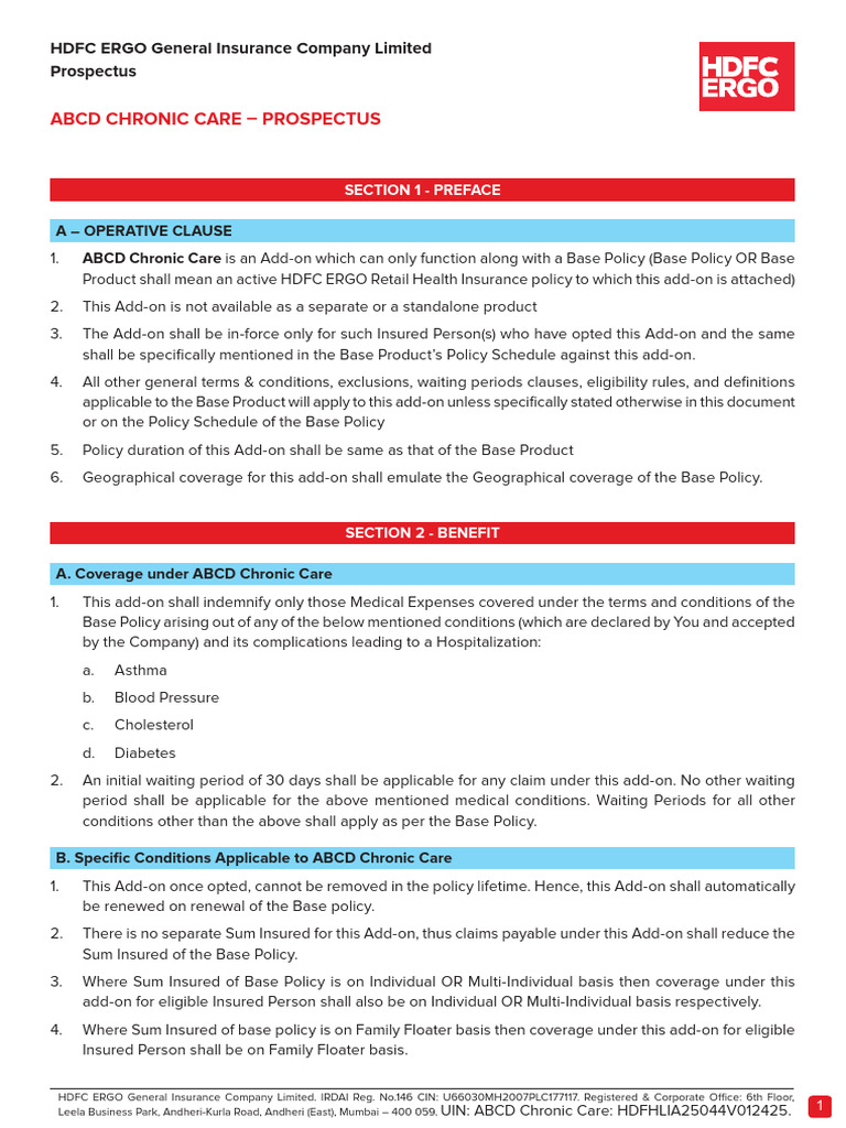 Abcd Chronic Care Prospectus | PDF | Social Programs | Health Care