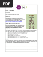 Summary of The Iron Man, Chapter 2 | PDF