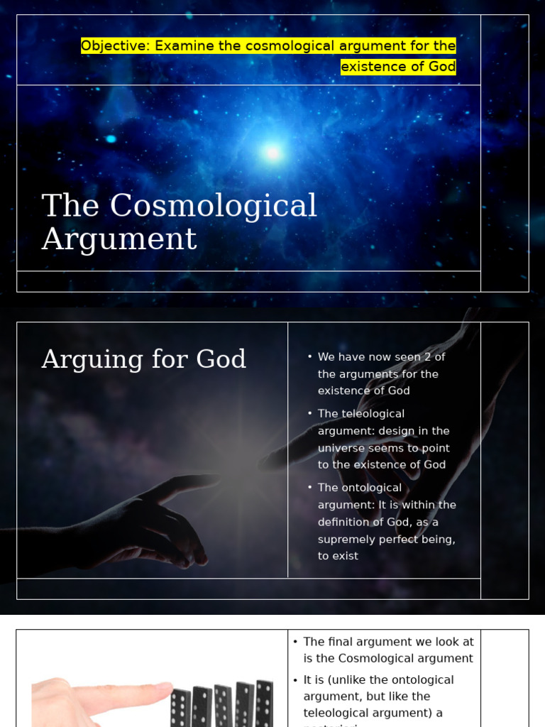 The Cosmological Argument | PDF | Existence | Existence Of God