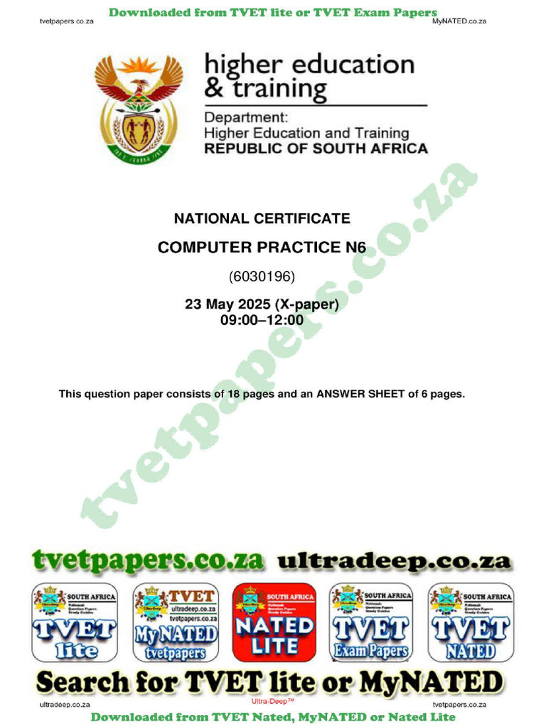 n230 - Computer Practice n6 June QP 2025 - Tvetpapers - Co.za | PDF