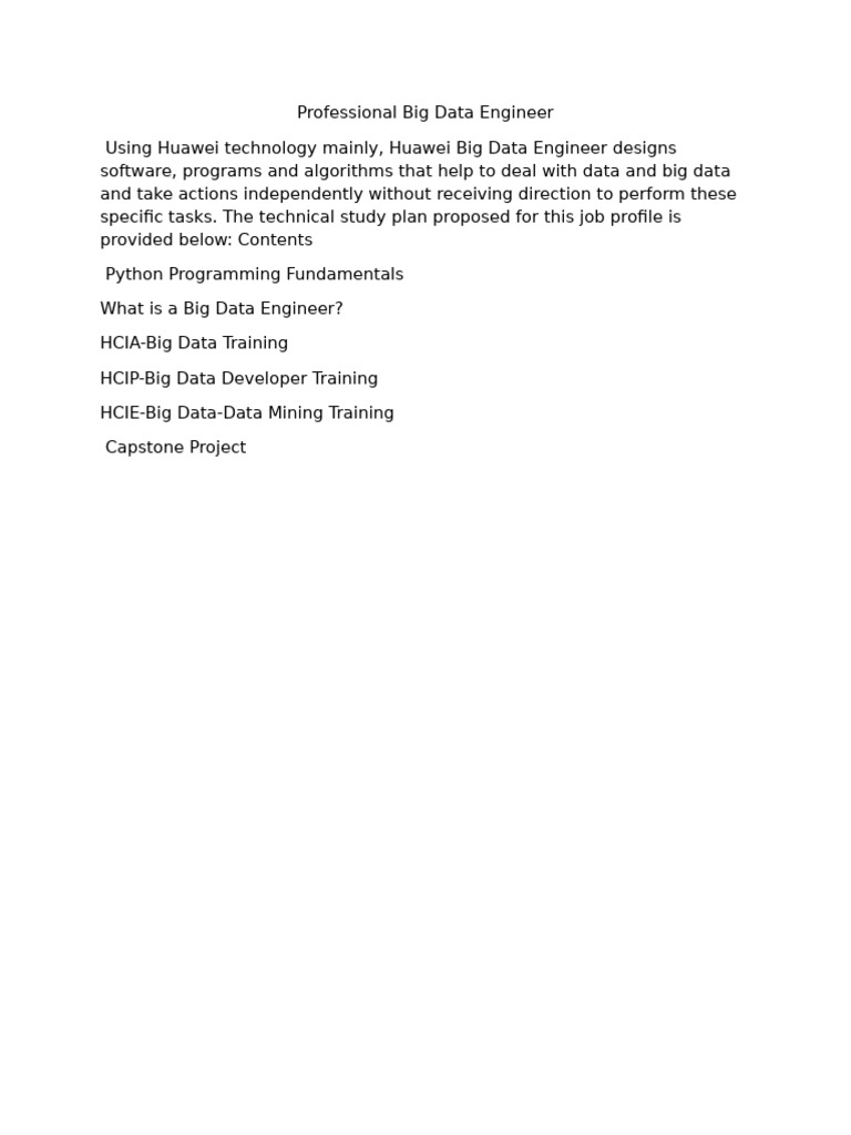 Professional Big Data Engineer | PDF