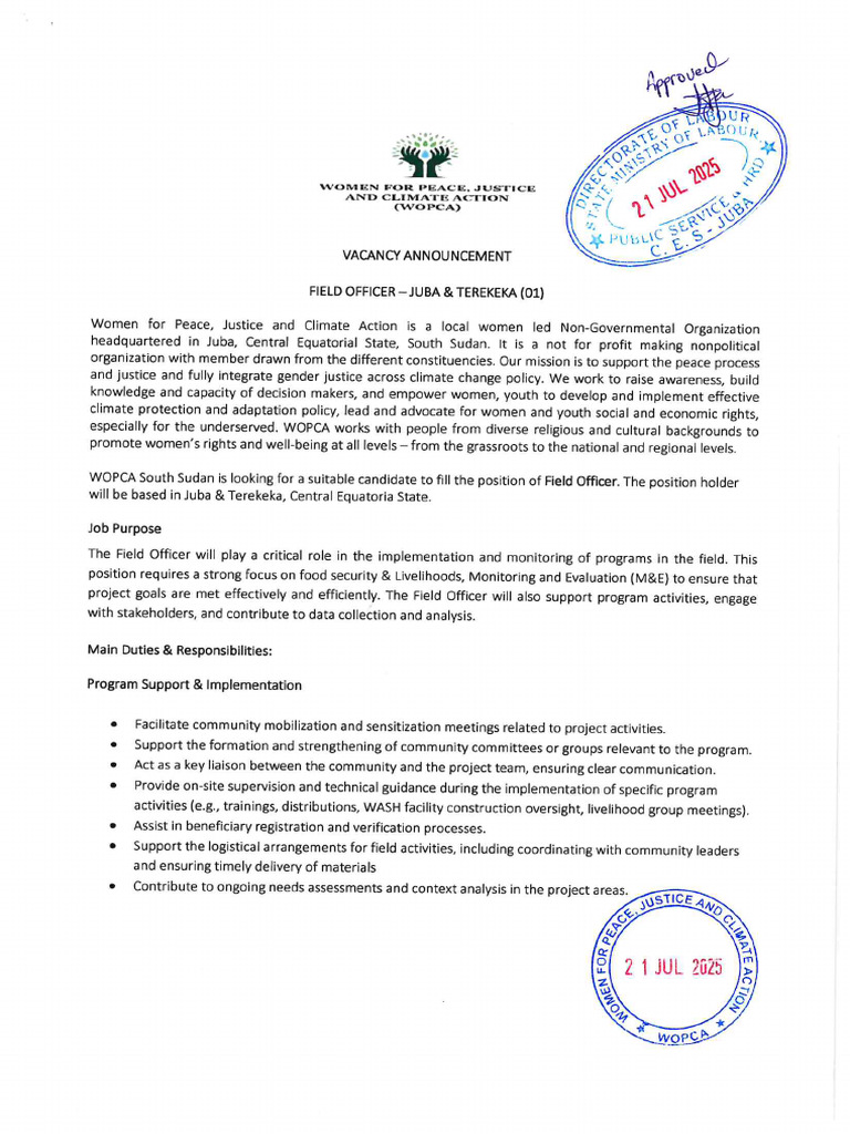 Advert Field Officer | PDF