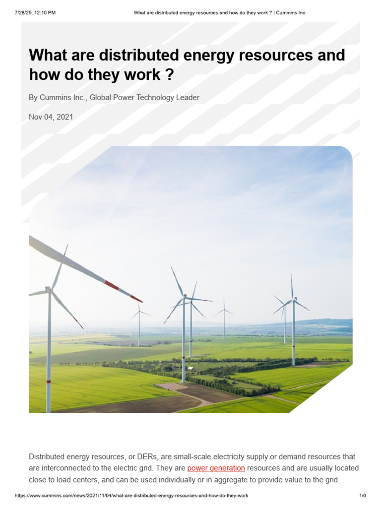 Understanding Distributed Energy Resources | PDF | Distributed ...