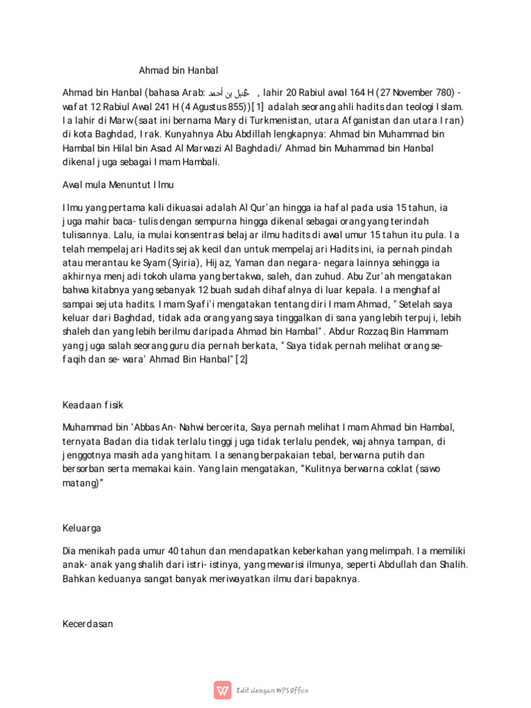 Ahmad Bin Hanba-WPS Office | PDF