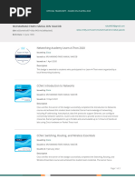 Cisco Data Analytics Essentials Certificate | PDF