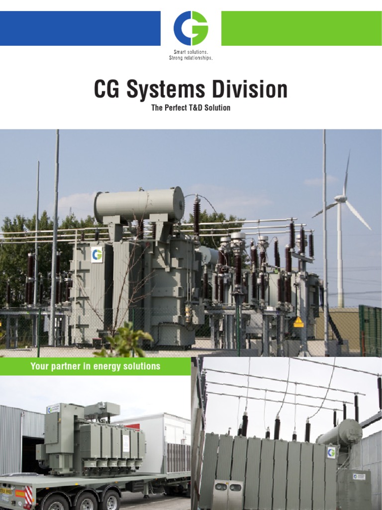 CG Brochure Systems 082010 V3 | PDF | Electrical Substation | Wind Power
