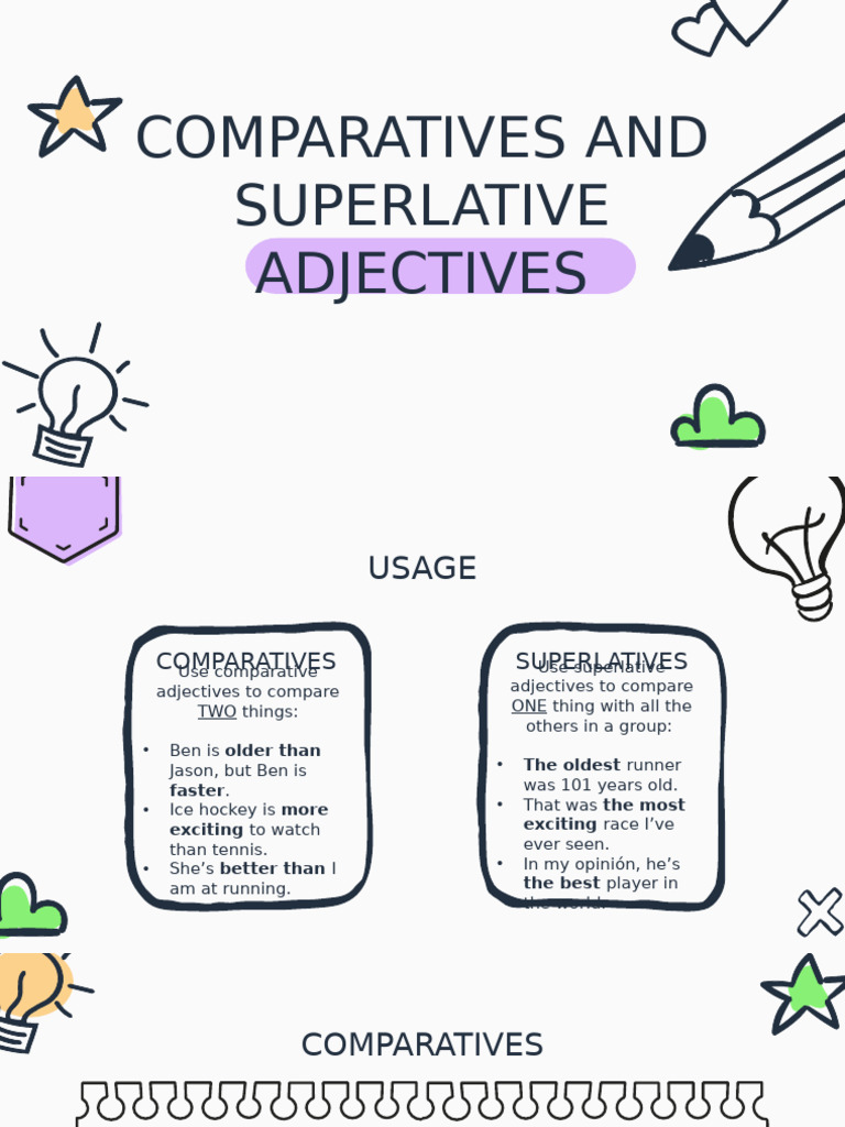 Comparatives and Superlatives Classroom Posters 136518 | PDF | Language ...
