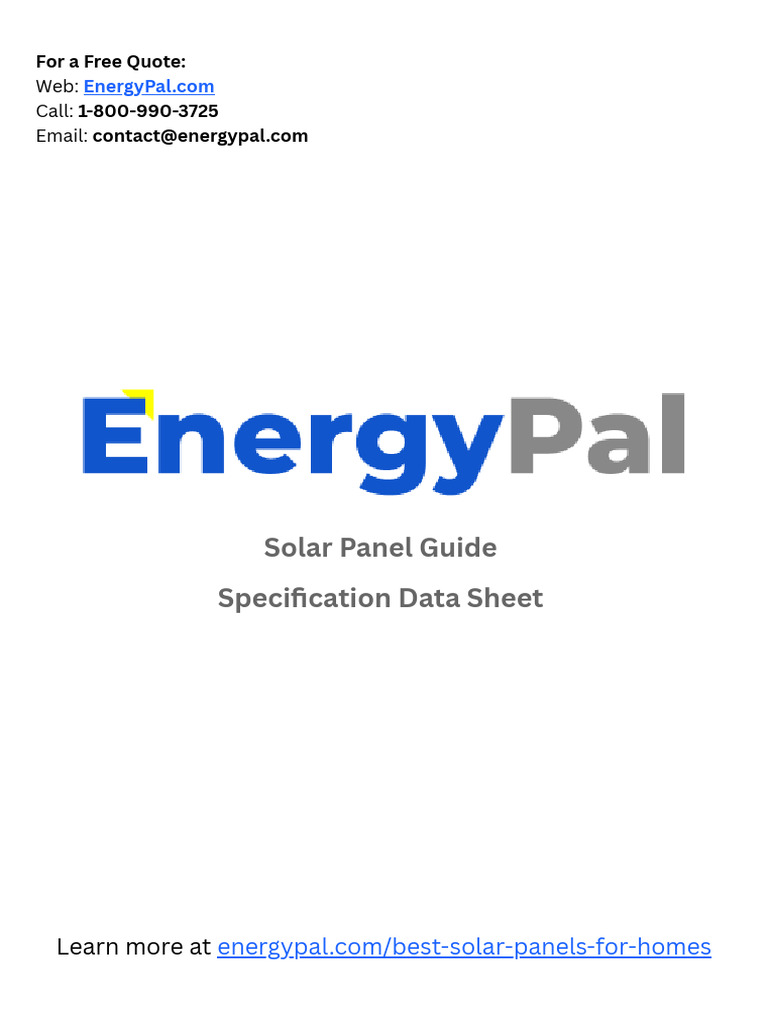 Polycrystalline Solar Module Data Sheet | PDF | Solar Panel | Electricity