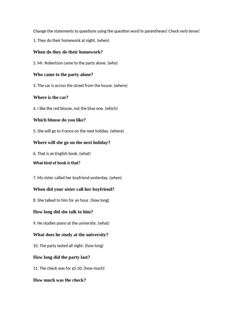 TALLER 5wh Questions | PDF