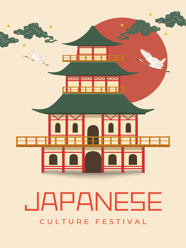 Colorful Modern Japanese Poster | PDF