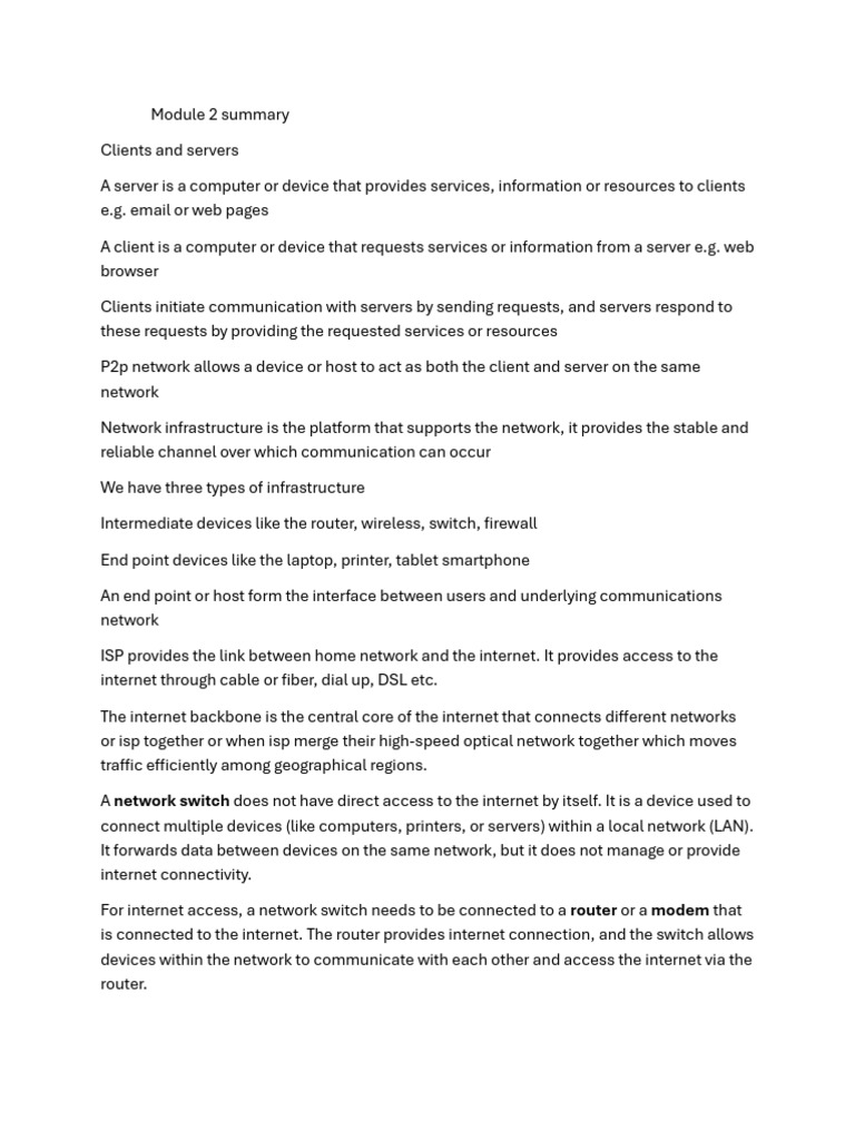 Module 22 Summary | PDF
